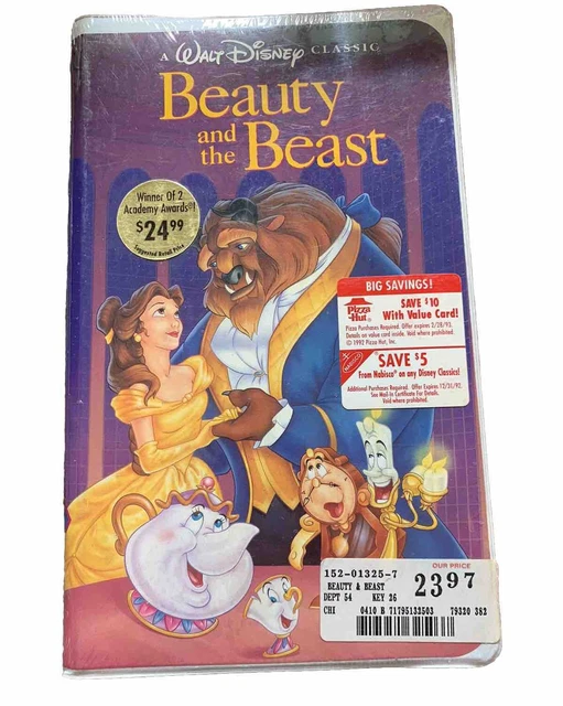 WALT DISNEY CLASSIC Beauty & The Beast VHS Sealed Black Diamond ...