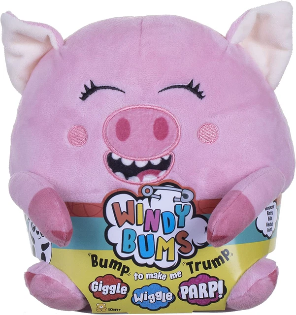 WINDY BUMS PIG Cheeky Farting Toy, Pig Teddy Bear That Farts, Wiggles ...