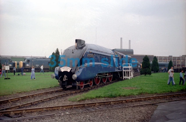 BRITISH RAILWAYS LNER A4 Steam Locomotive 4468 Malllard Orig Slide ...