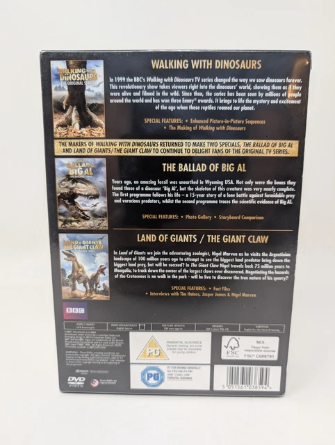 BBC EARTH WALKING With Dinosaurs DVD Box Set New Sealed £9.59 - PicClick UK