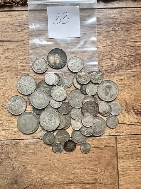 WORLD LOTS OF Silver Coins Scrap Or Collect 250 Grams £93.00 - PicClick UK