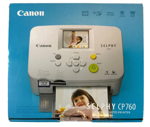 CANON - SELPHY CP760 Compact Photo Printer - Boxed ~ VGC $37.41 - PicClick
