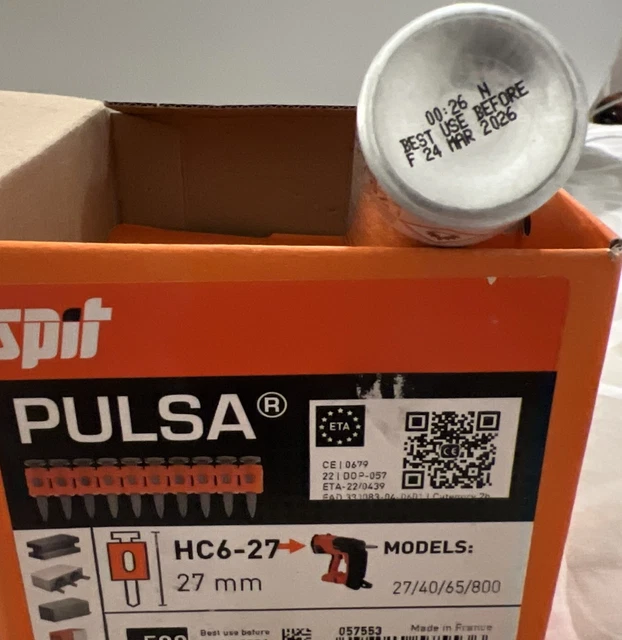 SPIT PULSA NAILS HC6 27mm Exp MAR 2026 £31.88 - PicClick UK