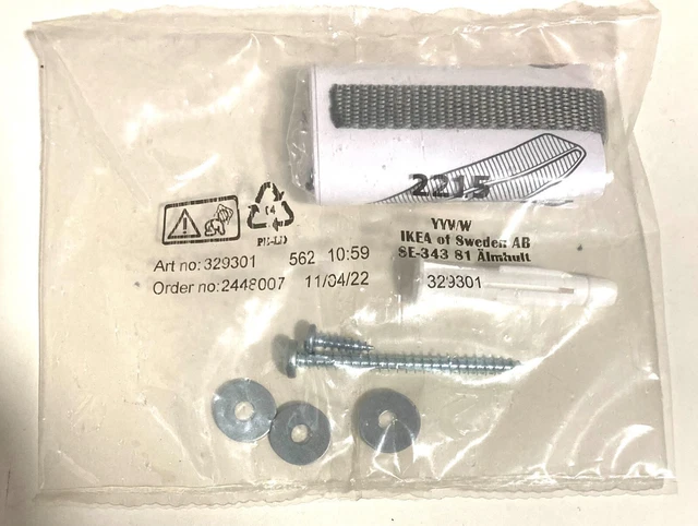 NEW SEALED GENUINE Ikea Anti Tip Safety Tip Over Kit For Drawer Chests ...