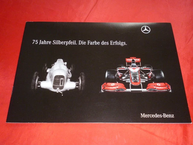 MERCEDES 75 YEARS silver arrow motorsport formula one brochure from ...