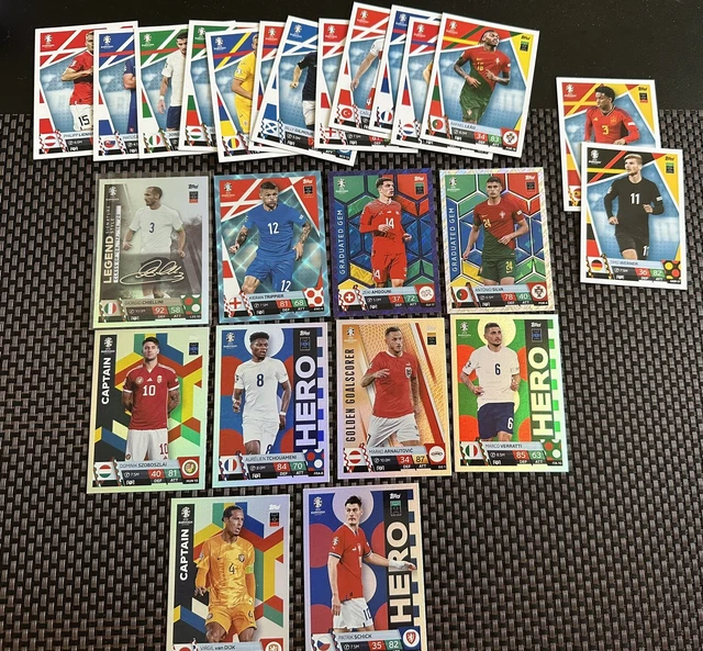 TOPPS - MATCH Attax UEFA Euro 2024 (EM 24) - Lot/Set of 24 different ...