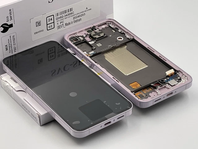 GENUINE SAMSUNG GALAXY A55 5G (SM-A556B) Complete LCD In Purple - GH82 ...