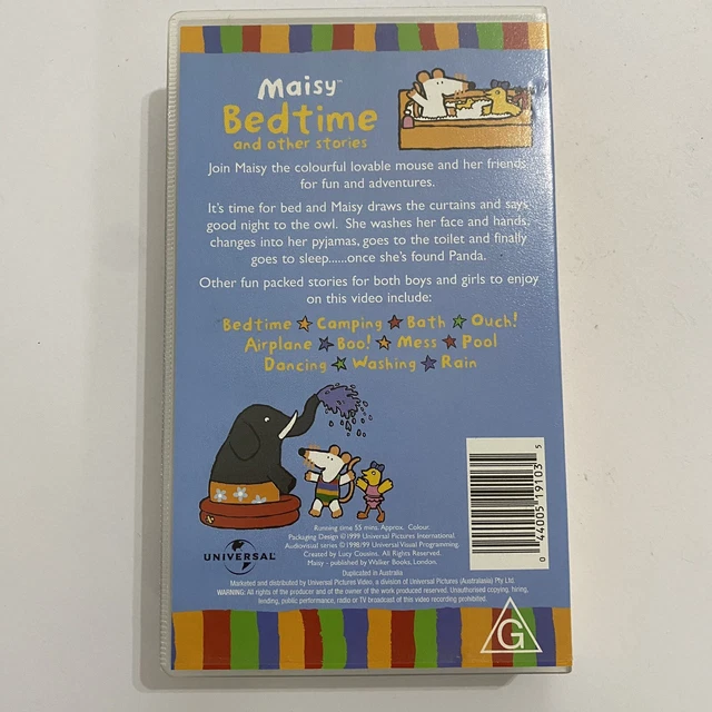 MAISY VIDEO TAPE VHS 1998 Bedtime and Other Stories 90s Kids Cartoon TV ...