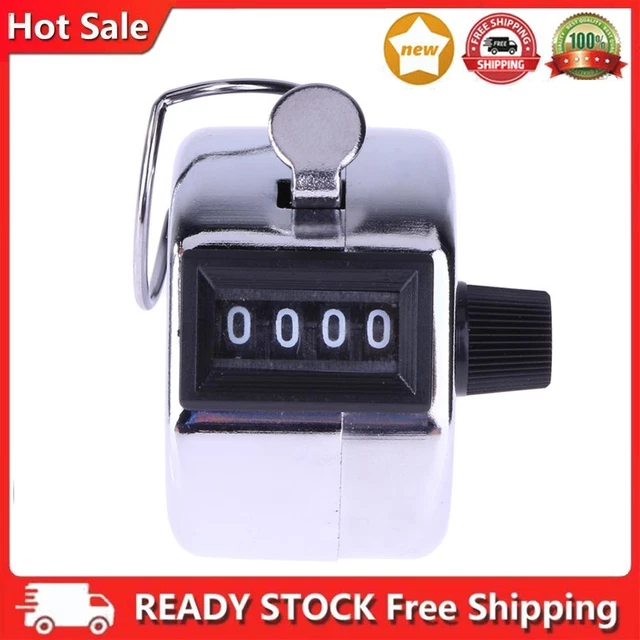 4 DIGIT NUMBER Counter with Metal Lap Mechanical Tally Counter for ...