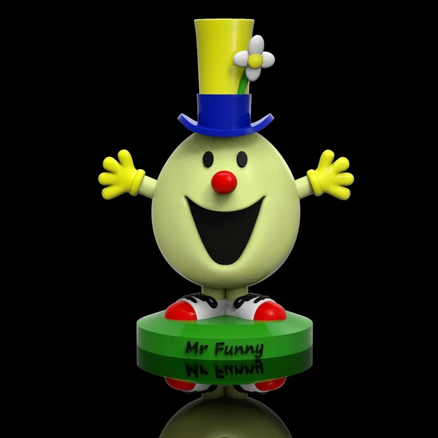 UNPAINTED MR MEN Mr Funny 3D Printed Model Kit 6" Tall (8-23) £19.01 ...