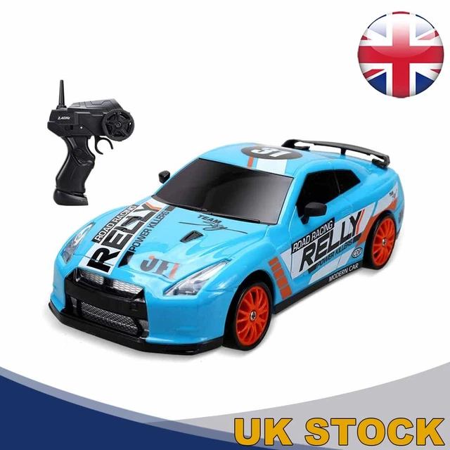 NISSAN GTR 4WD DRIFT RC Remote Control Car 2.4G Rechargeable 15KM/H 1:24 £20.68 - PicClick UK
