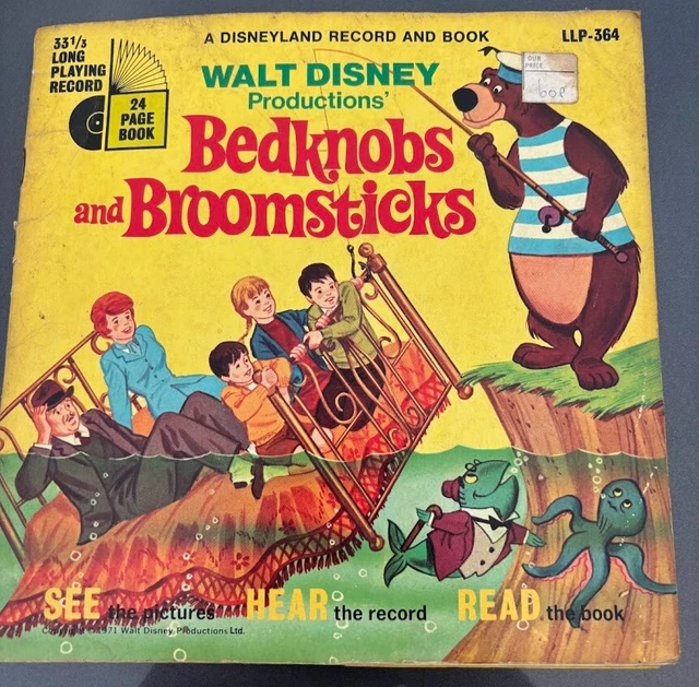 WALT DISNEY- BEDKNOBS And Broomsticks Read Along- Vinyl 7" 33Rpm Ps £7. ...