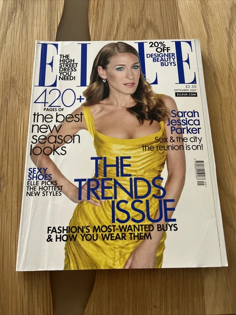 ELLE UK MAGAZINE September 2007 Sarah Jessica Parker £4.00 - PicClick UK ELLE UK MAGAZINE September 2007 Sarah Jessica Parker £4.00 - PicClick UK