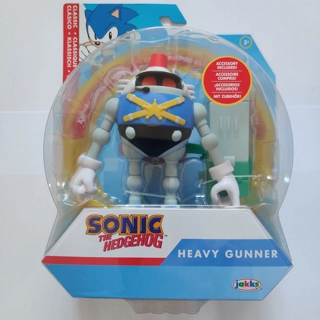 SONIC THE HEDGEHOG Heavy Gunner With Blaster 10 cm Figure Free P+P £24. ...