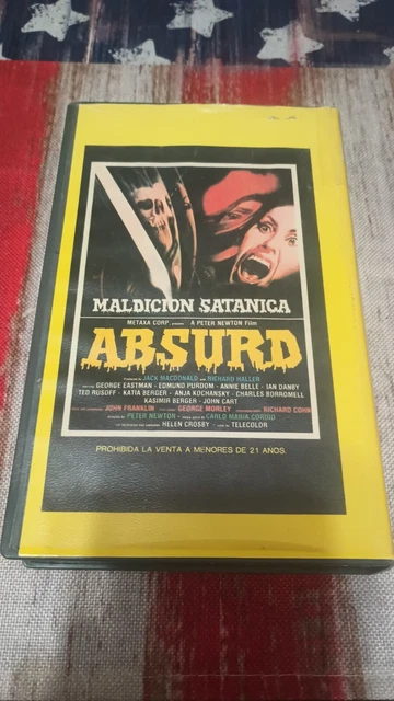 ABSURD VHS MALDICION Satanica Rare Horror Mexican Release Joe D'amato £ ...