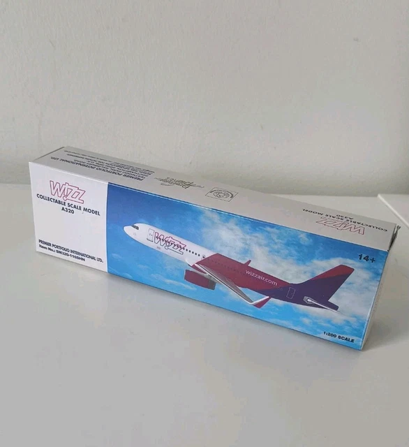 WIZZ AIR OLD Livery Airbus A320 Model Plane 1:200 Scale Premier Planes ...