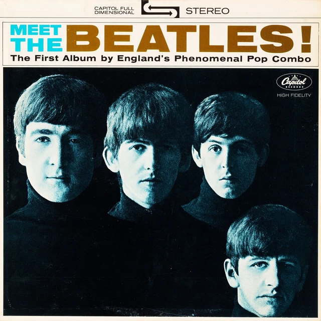 REPRODUCTION THE BEATLES "Meet The Beatles" Album Cover Poster, Size ...