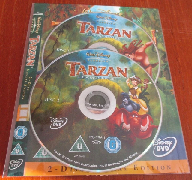 DISNEY'S TARZAN DVD 2-Disc Special Edition Family Animated Fun Rated U ...