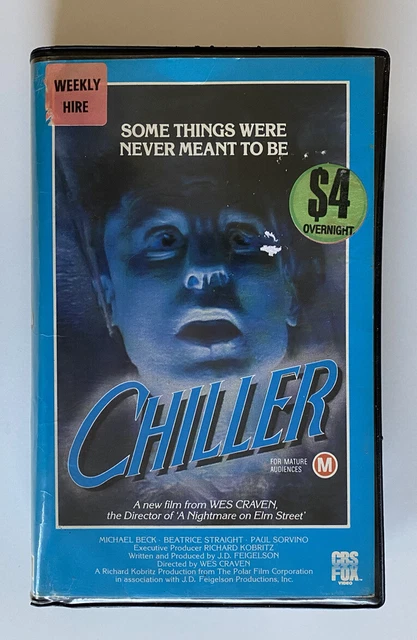 CHILLER [VHS] CBS Fox Video 1985 Horror Ex-Rental Clamshell Tape Wes ...
