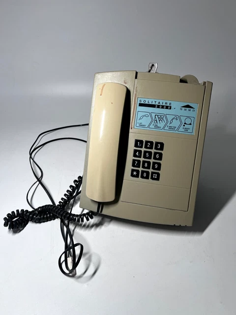 VINTAGE SOLITAIRE 2000 Coin Operated Payphone Collectible Commercial ...