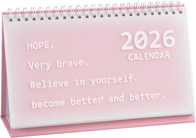 SMALL DESK CALENDAR 2025-2026 UK, July 2025 to Dec. 2026-18 Month ...
