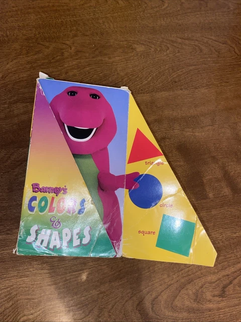 BARNEY & FRIENDS Colors & Shapes Rainbow Beard VHS 2-Video Tape Box Set ...