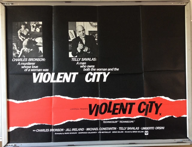 CINEMA POSTER: VIOLENT CITY 1970 (Quad) Charles Bronson Jill Ireland £ ...