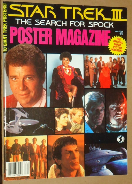 STARLOG'S STAR TREK III recherche de Spock Poster Magazine 1984 EUR 94 ...