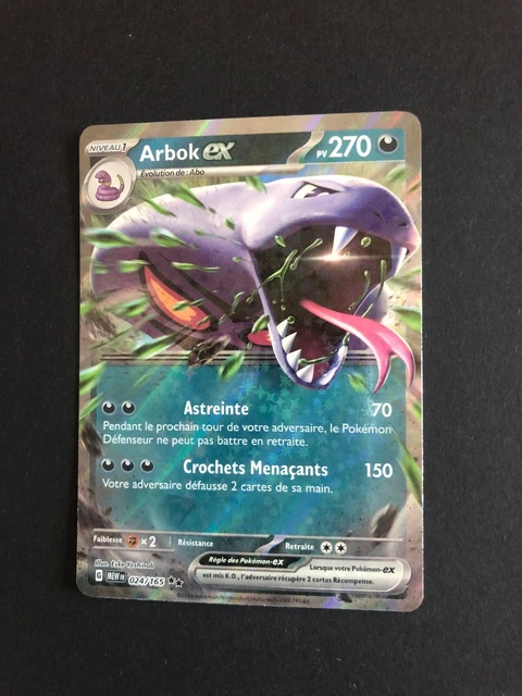 CARTE POKÉMON - Arbok ex 024/165 EUR 7,00 - PicClick FR