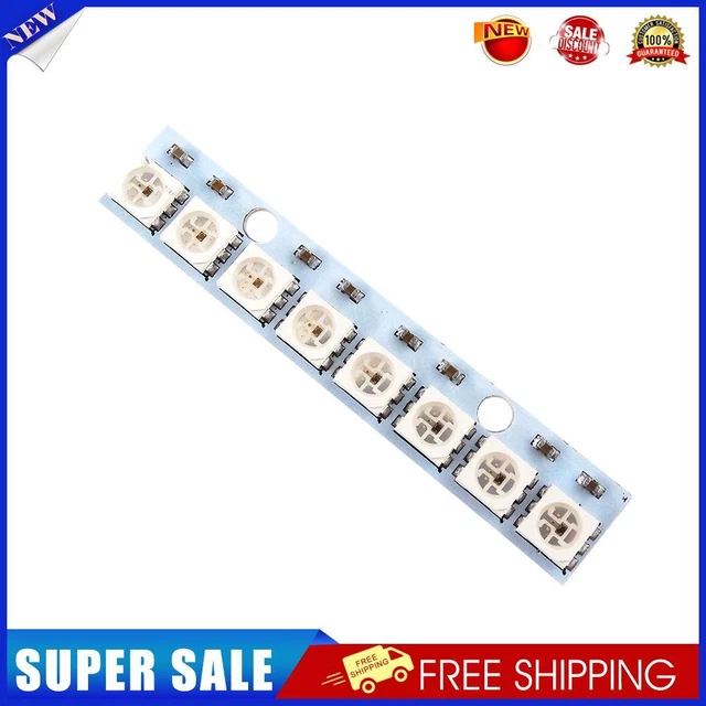 8 CHANNEL WS2812 5050 RGB LED Light Built-in Full Color Driver ...