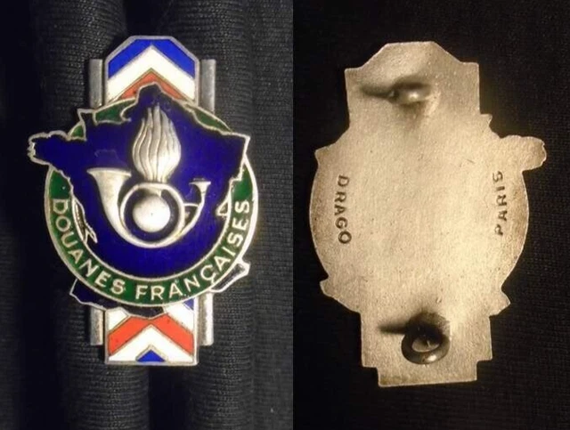 INSIGNE DOUANES FRANCAISES - Drago - Dos Lisse EUR 8,50 - PicClick FR