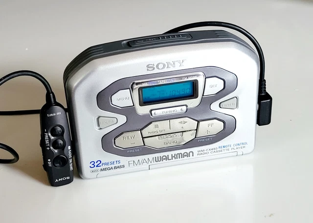 SONY WALKMAN WM-FX493 Radio Cassette Player Remote Control Working ...