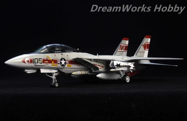 AWARD WINNER BUILT Italeri 1/48 Grumman F-14A Tomcat VF-1 Wolfpack ...