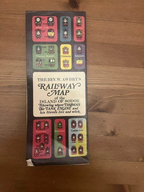 THOMAS THE TANK Engine Island Of Sodor Map Rev W Awdry £26.01 - PicClick UK