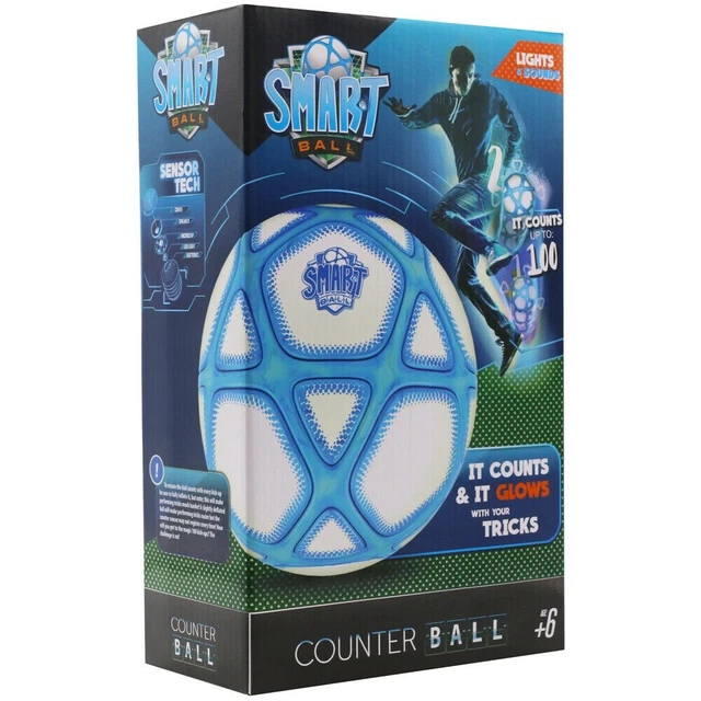 SMART BALL SBCB1B Football Kick Up Counting Power Ball with Bright ...