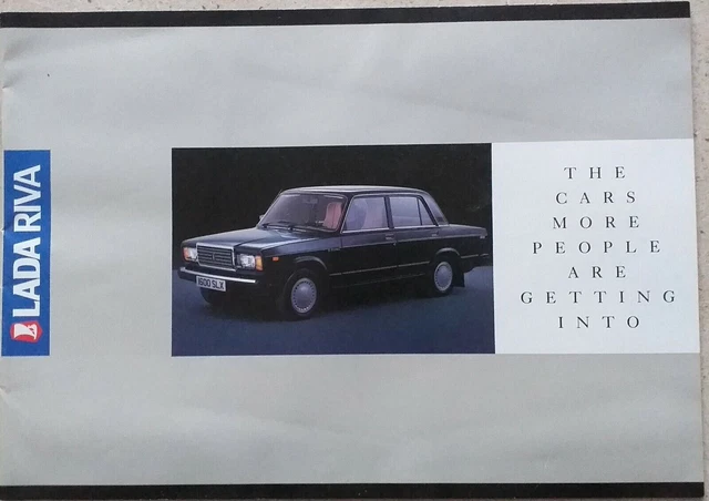 LADA RIVA CAR sales Marketing Classic Brochure 1988 Riva Estate ...
