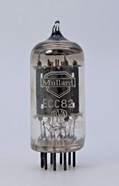 MULLARD ECC82 12AU7 Long Plate Valve Tube Used Tested K61 R8D (V18) £60 ...