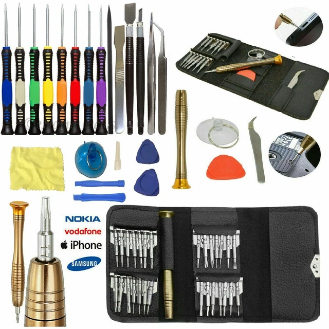 MOBILE PHONE REPAIR Opening Tool Kit Screwdriver Set For iPhone iPad ...