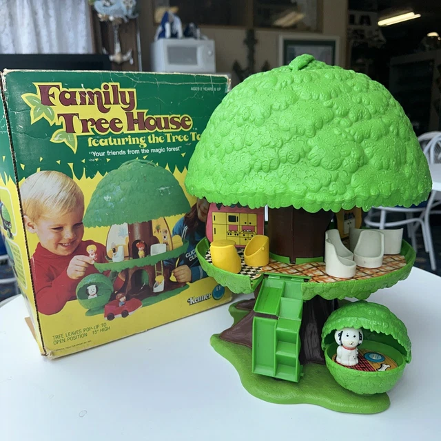VINTAGE KENNER GENERAL Mills Tree Tots Family Tree House Play Set 1975 ...