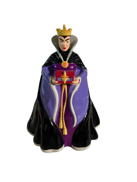 DISNEY TREASURE CRAFT Snow White Evil Queen Ceramic Cookie Jar 11 ...
