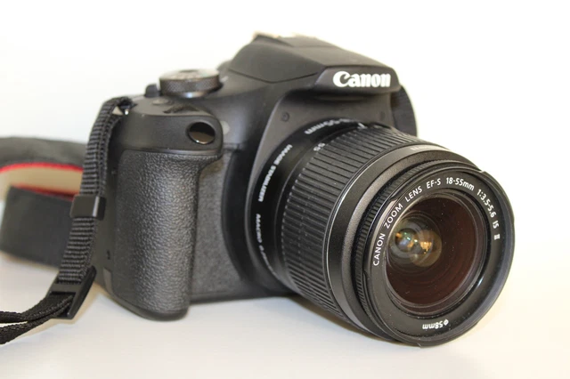 CANON EOS 2000D DSLR Camera + 18-55mm IS II Lens Bag Charger 64GB SD £ ...