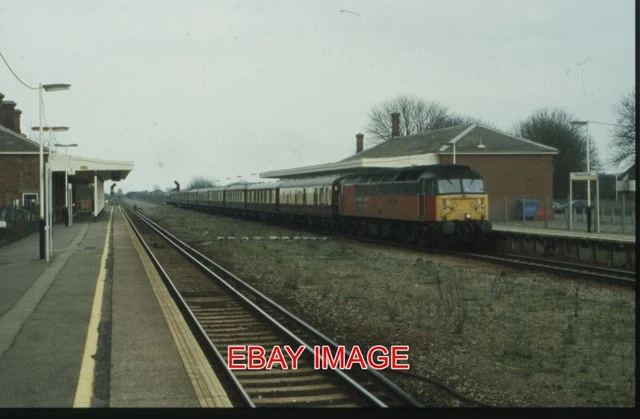 ORIGINAL 35MM SLIDE CLASS 47 LOCO NO 47776 RESPECTED AT FOLKESTONE WEST ...