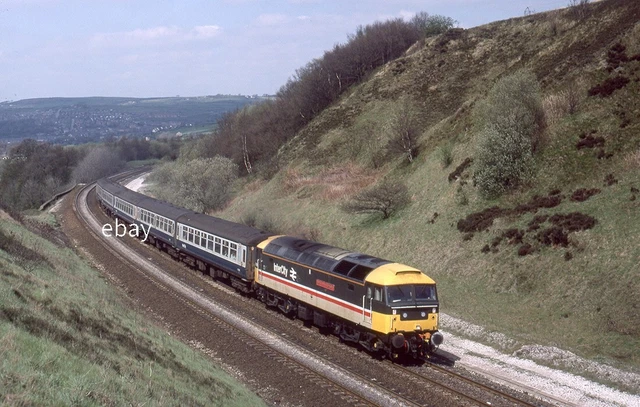ORIGINAL 35MM SLIDE Diesel loco Class 47 no.47621 at Buxworth +rights ...