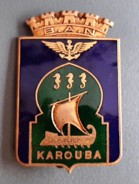 BAN KAROUBA BASE Aéronavale en Tunisie Marine France Insigne Badge ORIGINAL EUR 39,99 - PicClick FR