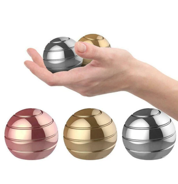 KINETIC OPTICAL ILLUSION Desk Spinner - Fidget Sensory Toy - Stress And ...