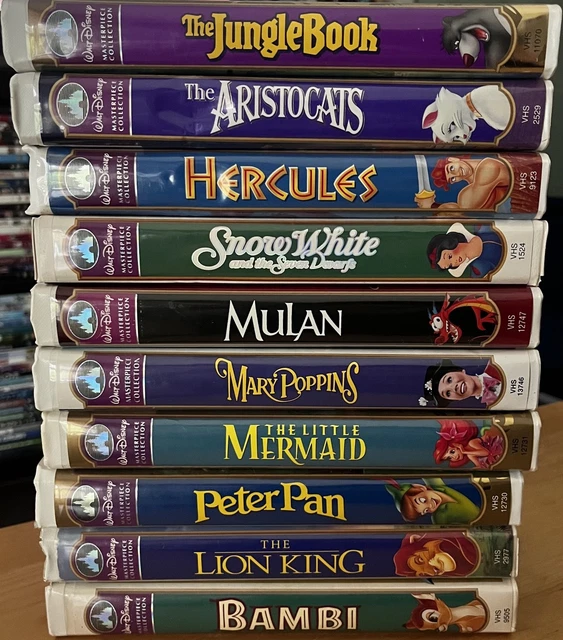 WALT DISNEY MASTERPIECE Assorted VHS Collection (10 Titles) $67.54 ...
