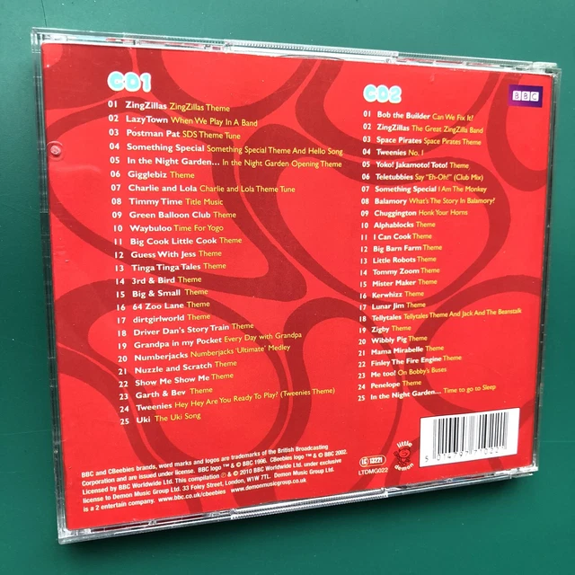 CBEEBIES SONG TIME Children's TV Soundtrack 2CD BBC ZingZillas Timmy ...