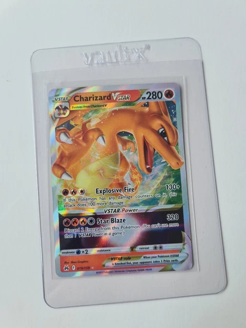 CHARIZARD V STAR 019/159 Crown Zenith Pokemon Card £17.00 - PicClick UK