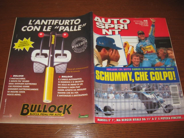 AUTOSPRINT 1994/46=GP F.1 Australia=Michael Schumacher World Champion Campione EUR 19,99 ...