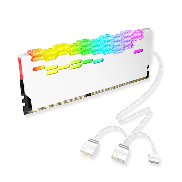 5V COOLMOON DIY ARGB RAM Heatsink Desktop Computer Memory Heat Spreader ...